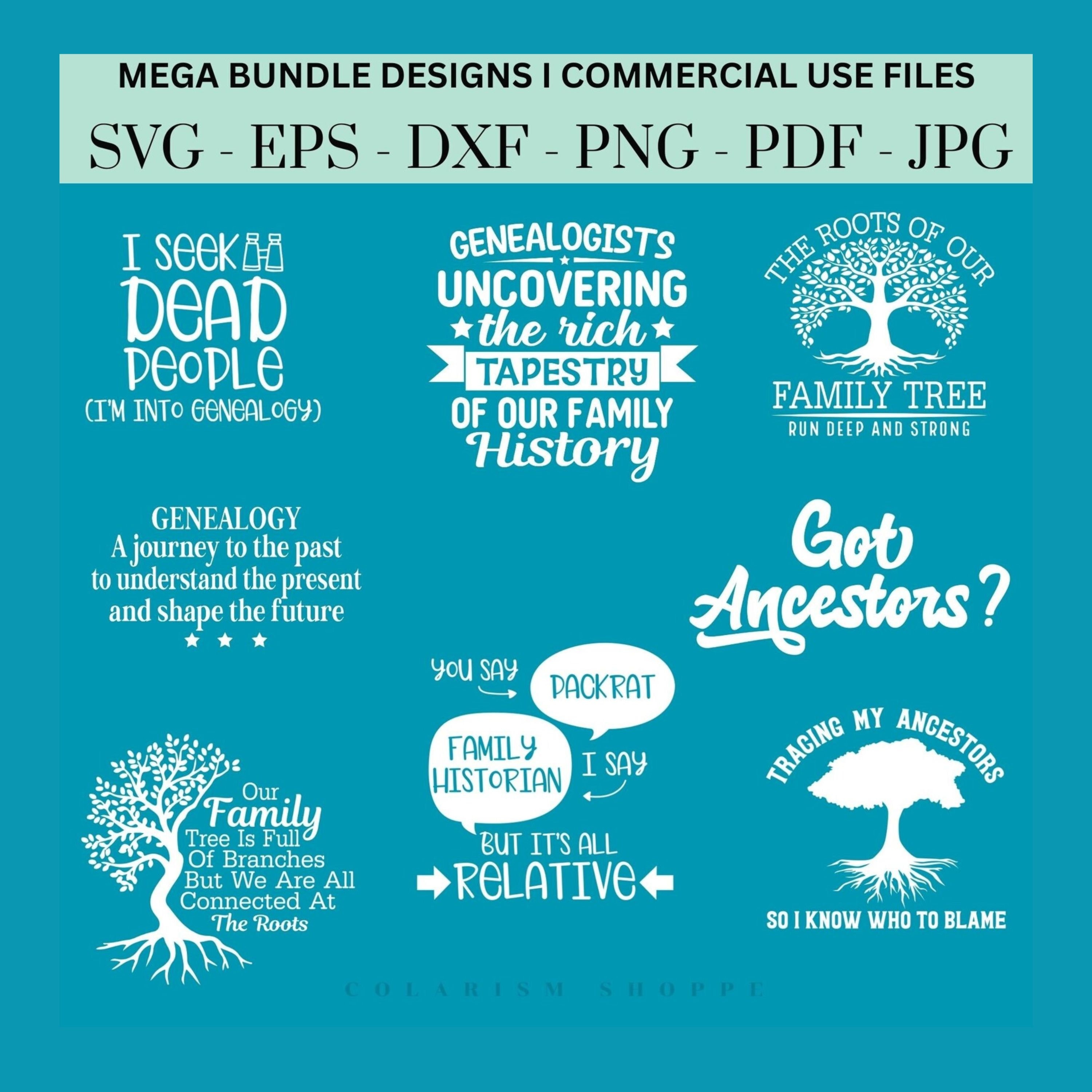 Genealogy SVG Family Search Genealogy Templates Genealogy Digital ...