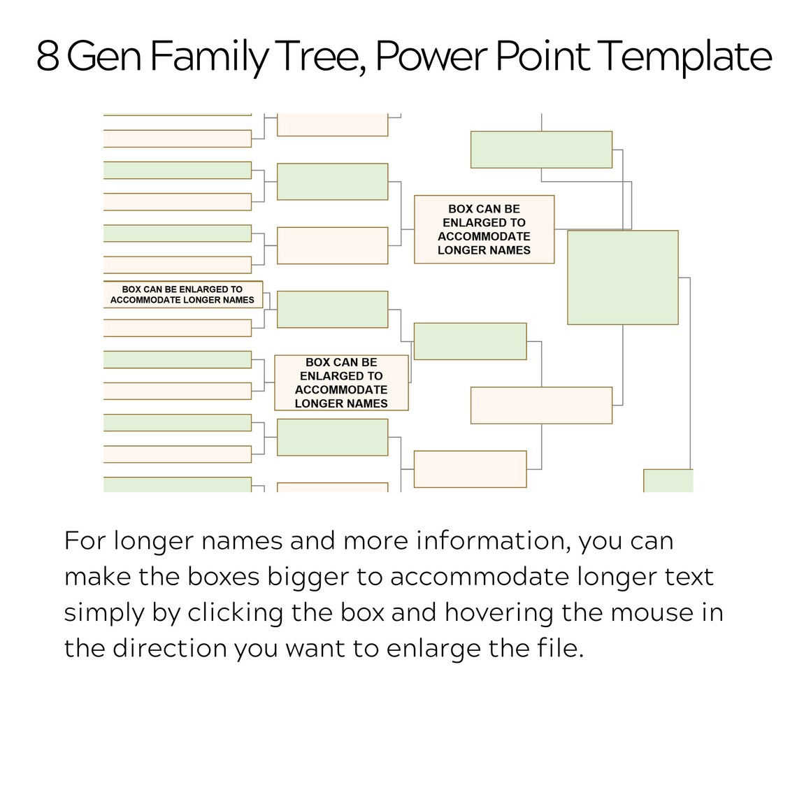 Editable Family Tree Print Family Tree Digital Print Extended Family ...