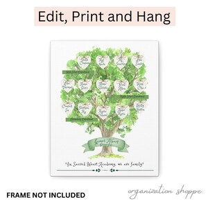 Classroom Tree Template Student Tree Classmate Tree Classroom Tree ...