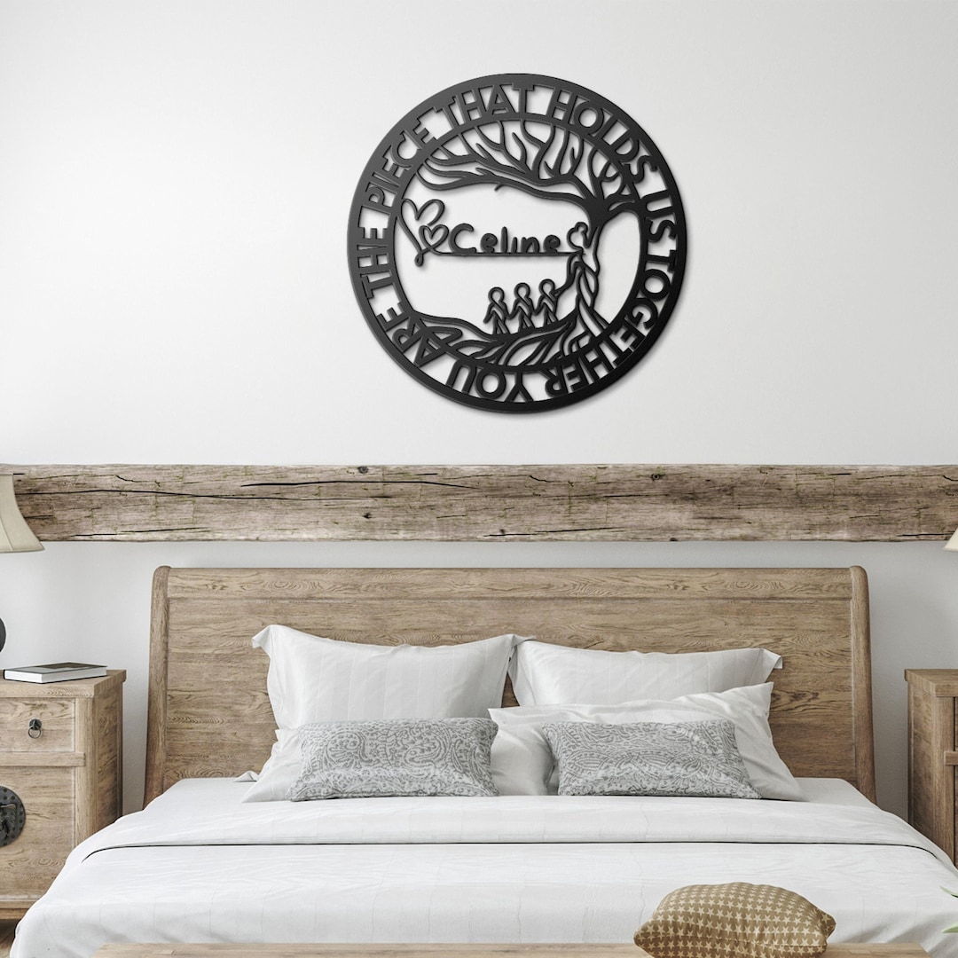 Personalized Mother and Child Metal Art Sign Mother's Day Metal Art ...