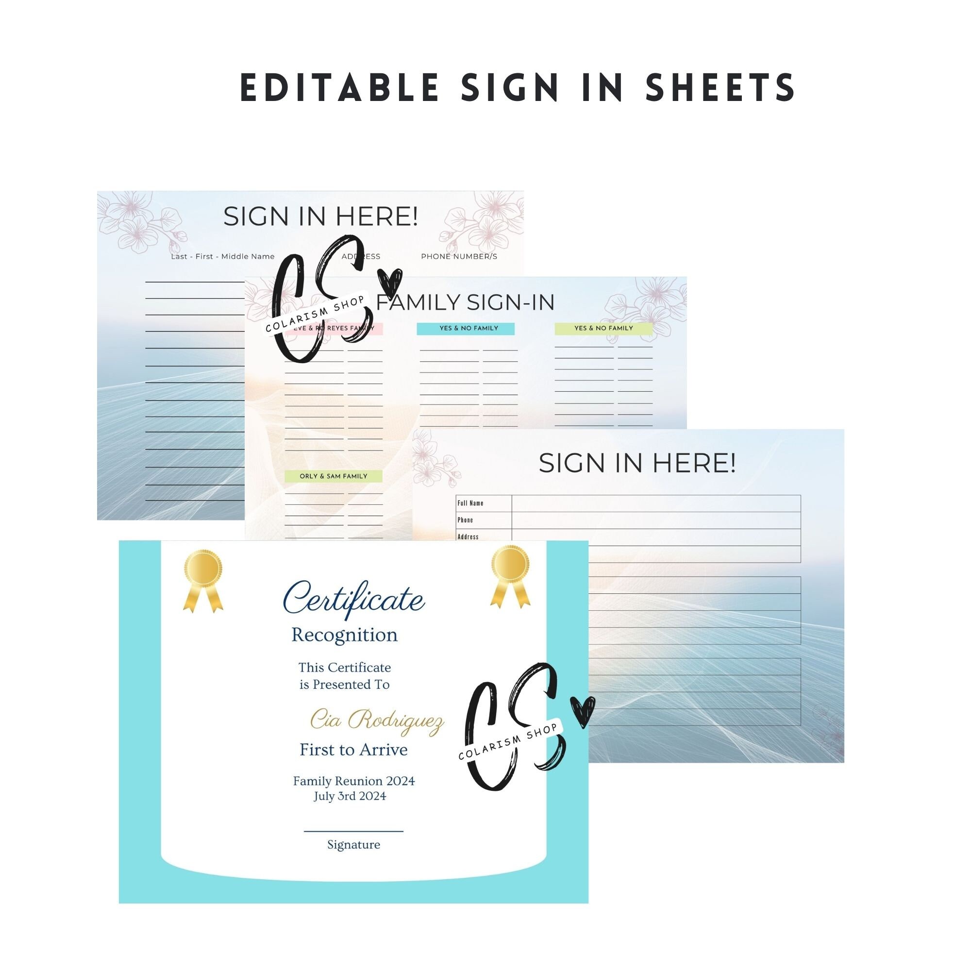 Family Reunion Booklet Template Canva Edit Family Reunion Program ...