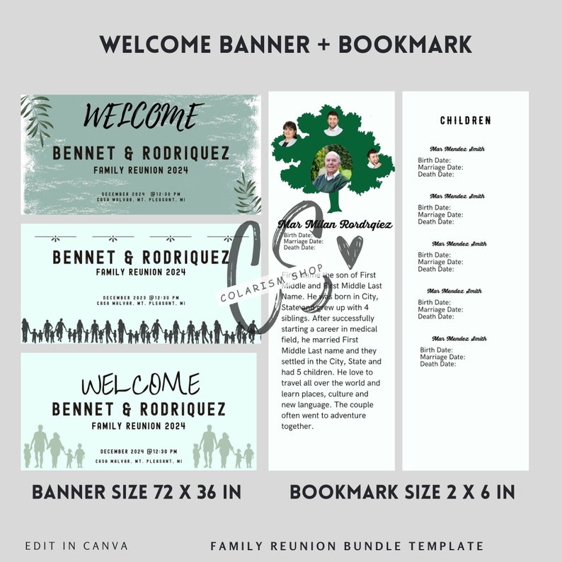 Family Reunion Editable Template Editable Family Reunion Invitation ...