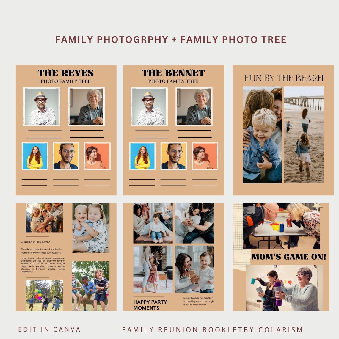 Family Reunion Registration Booklet Template Family Reunion Booklet ...