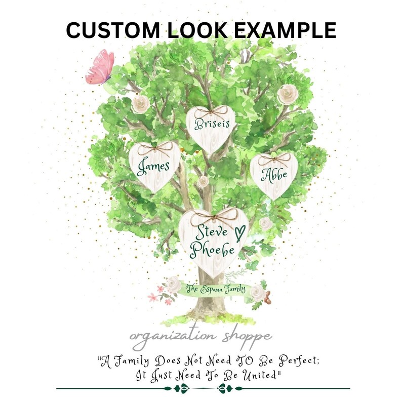 Editable Family Tree Template Custom Family Tree Download - Etsy