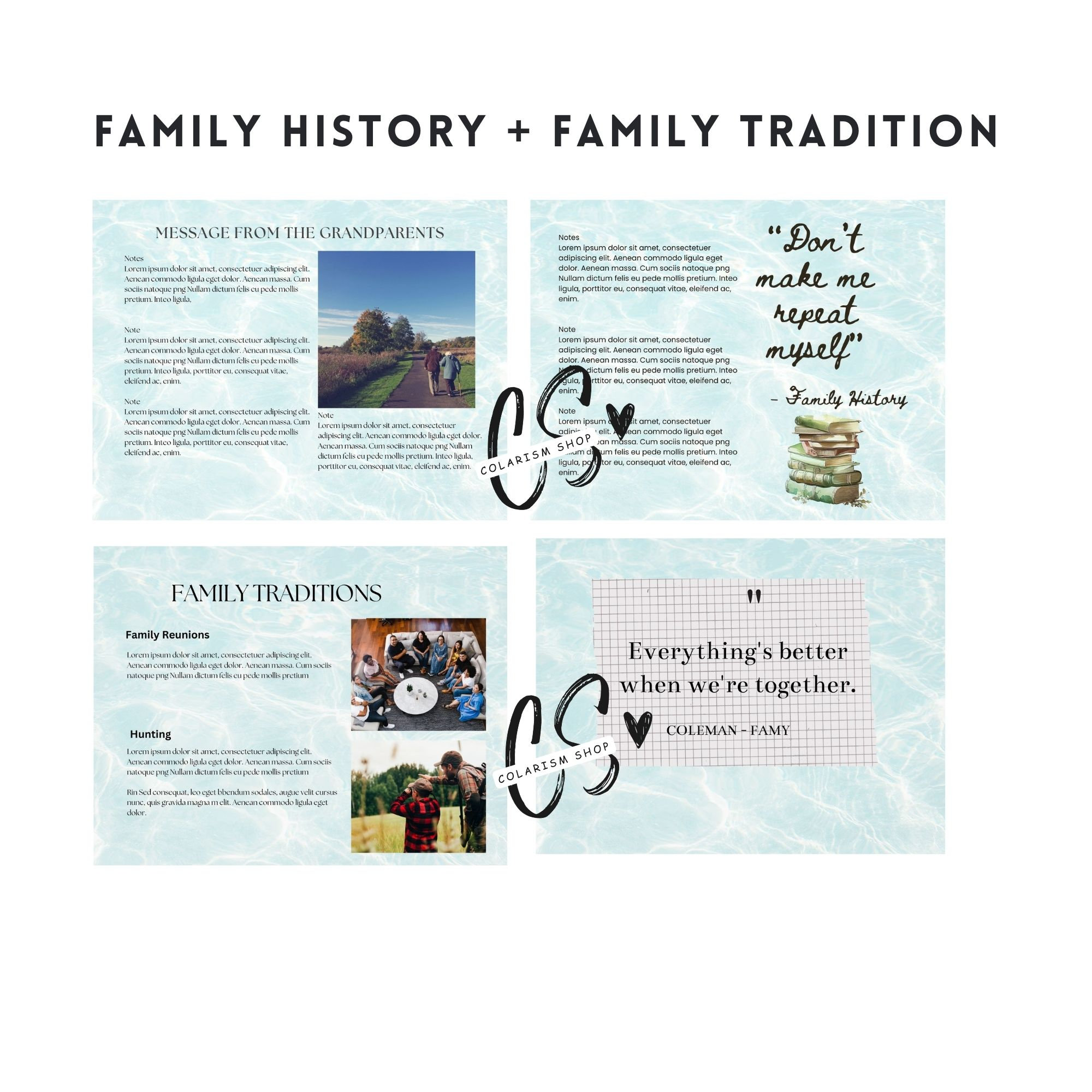 Editable Family Reunion Booklet Template Family Reunion Souvenir ...