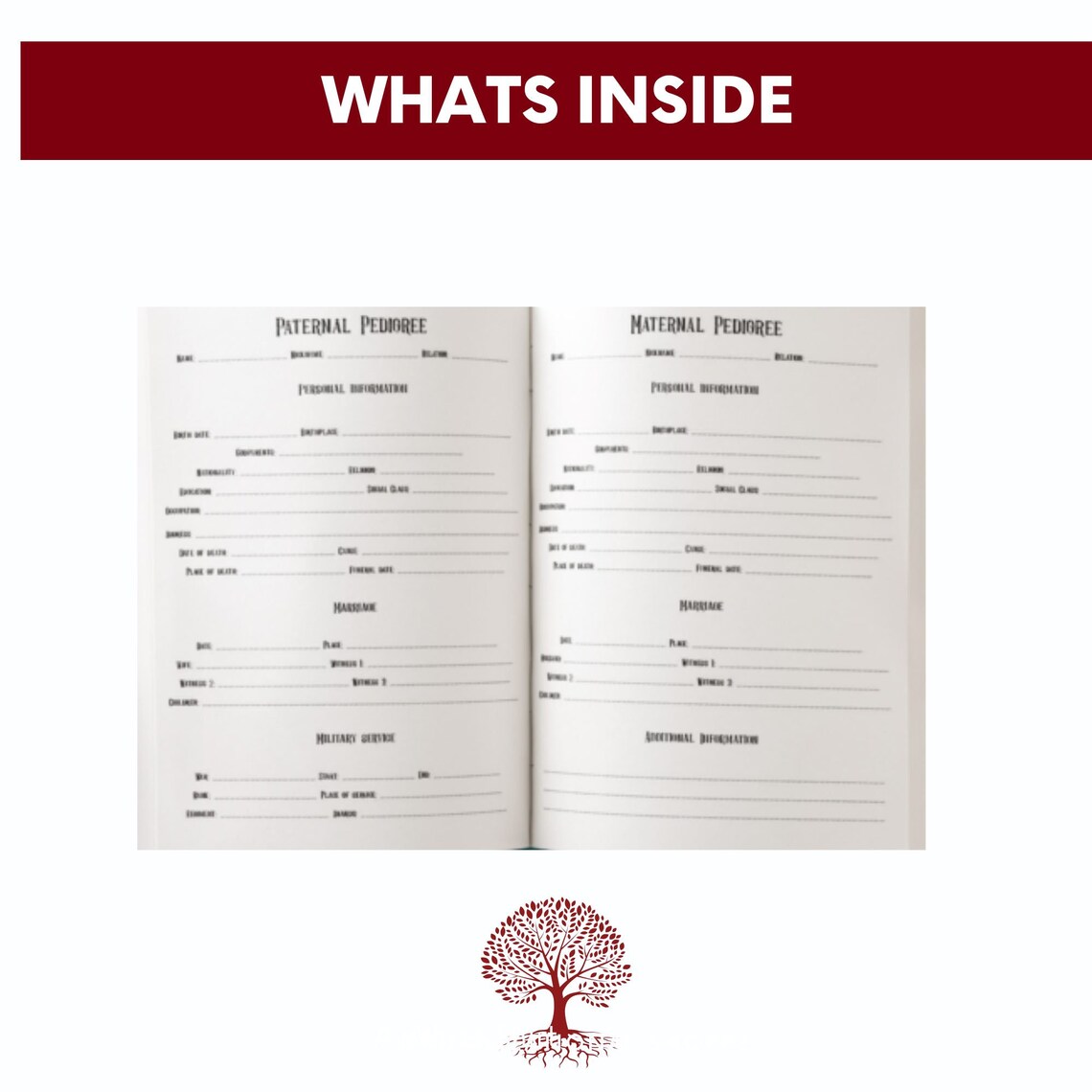 Genealogy Workbook Organizer Family Workbook Organizer Genealogy ...