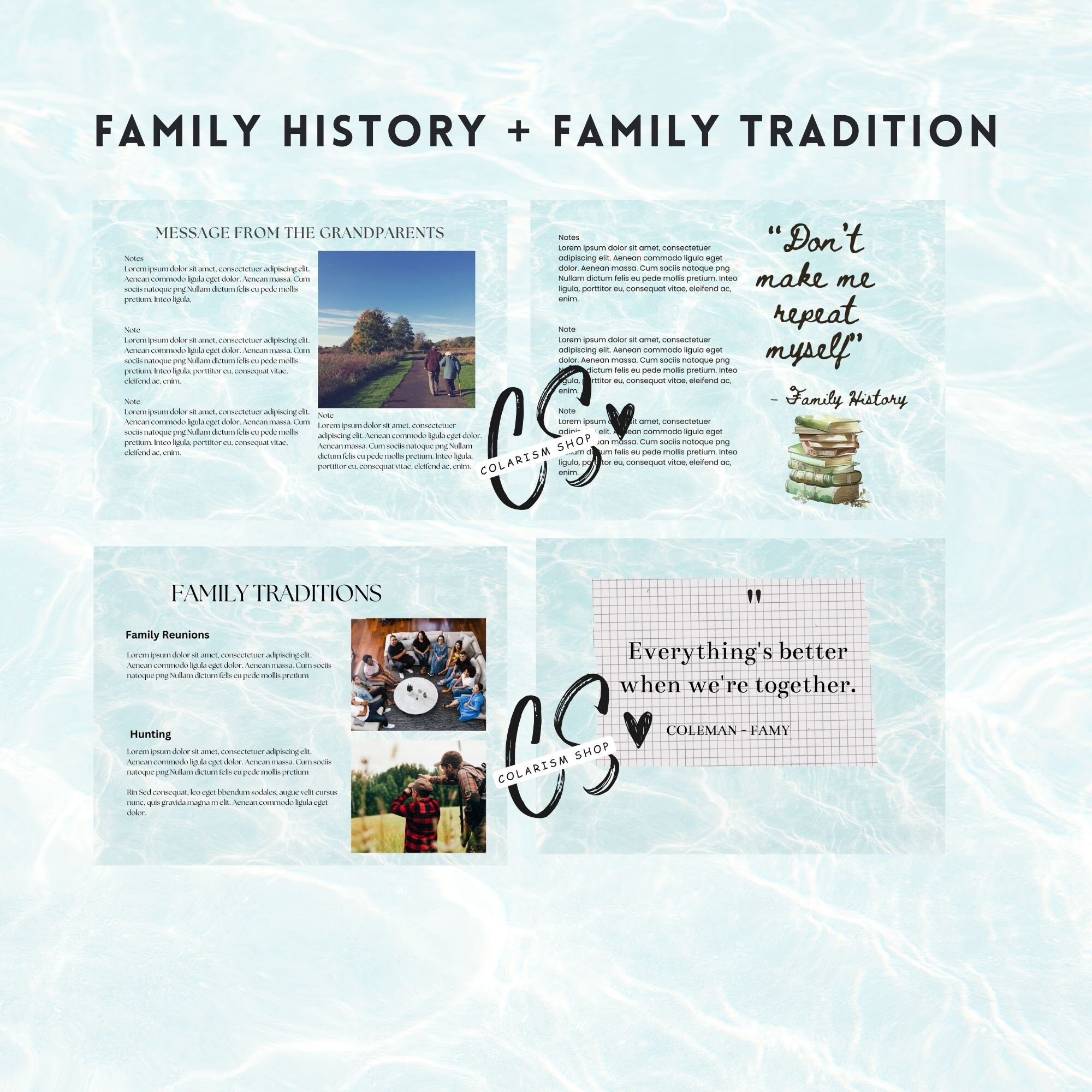 Editable Family Reunion Booklet Template Editable Family Reunion ...