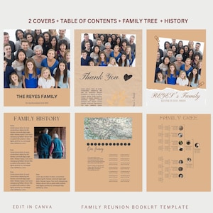 Family Reunion Registration Booklet Template Family Reunion Booklet ...