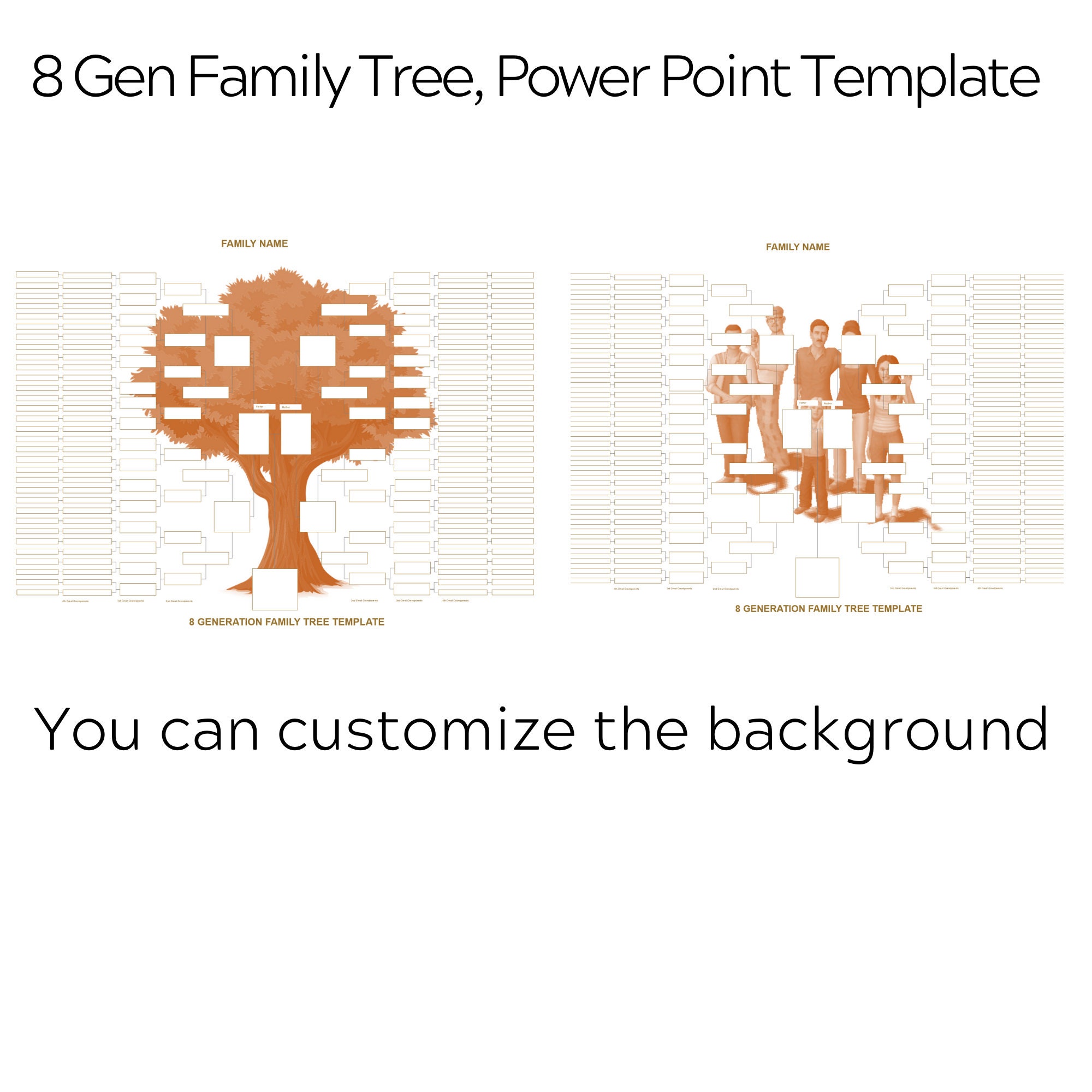 Editable Family Tree Print Family Tree Digital Print Extended Family ...