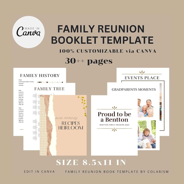 Program Reunion Template - Etsy