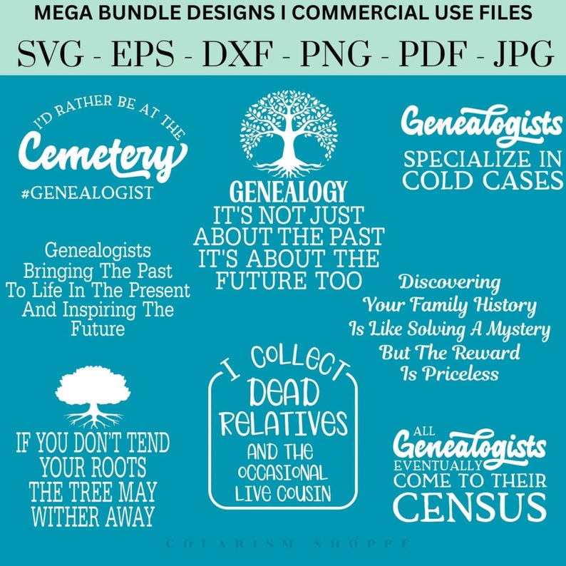 Genealogy SVG Quotes Genealogy Template Genealogy Clipart Genealogy ...