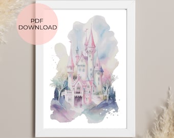 PDF Instant Download Princess Castle Cross Stitch Chart - Etsy