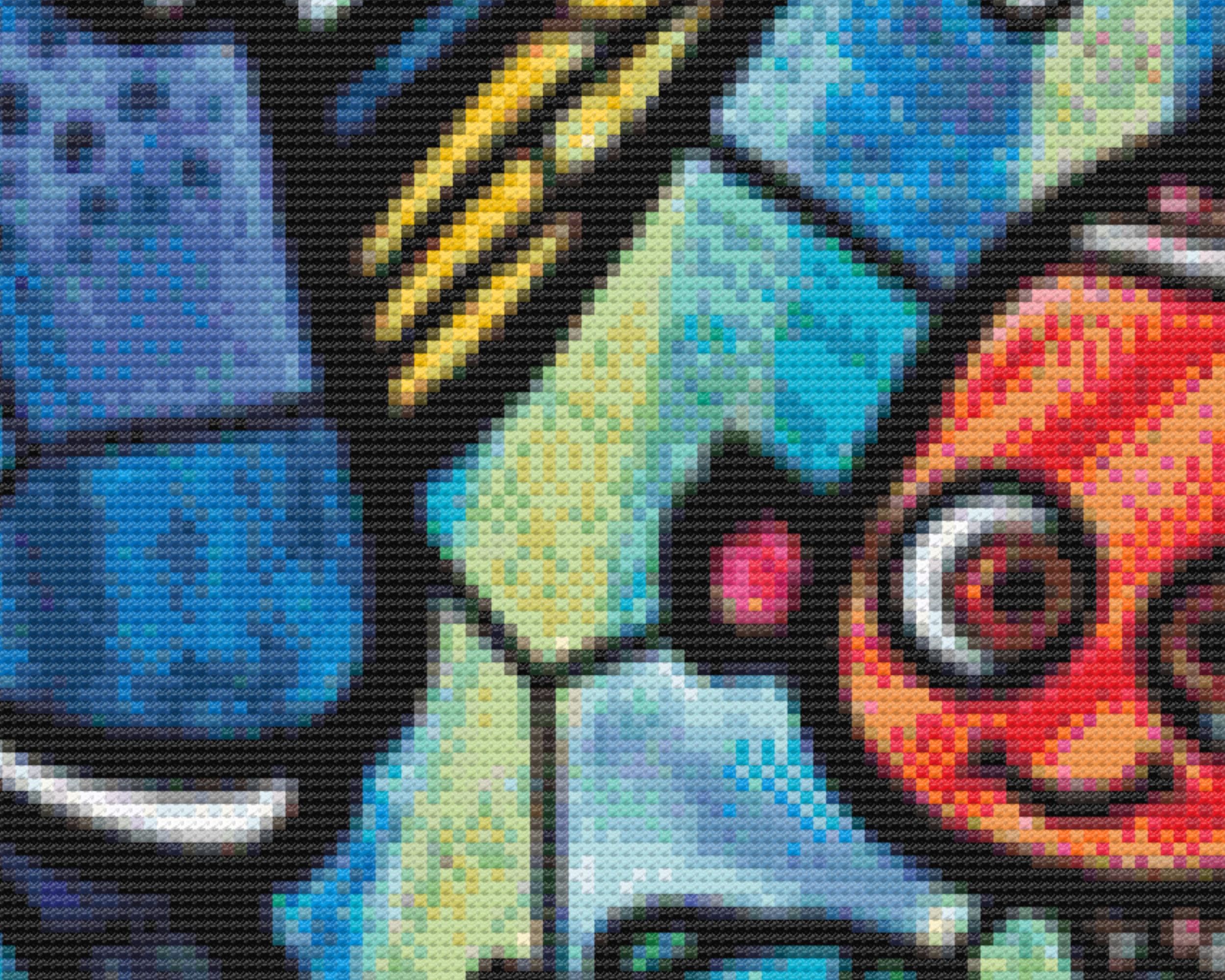 Cartoon Cross Stitch - Nemo Stained Glass Cross Stitch PDF Pattern ...