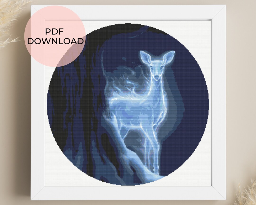 HP Cross Stitch Pattern - Snape and Lilly's Patronus - PDF Digital ...