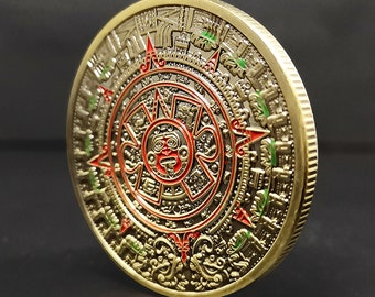 Aztec Gold Coin - Etsy