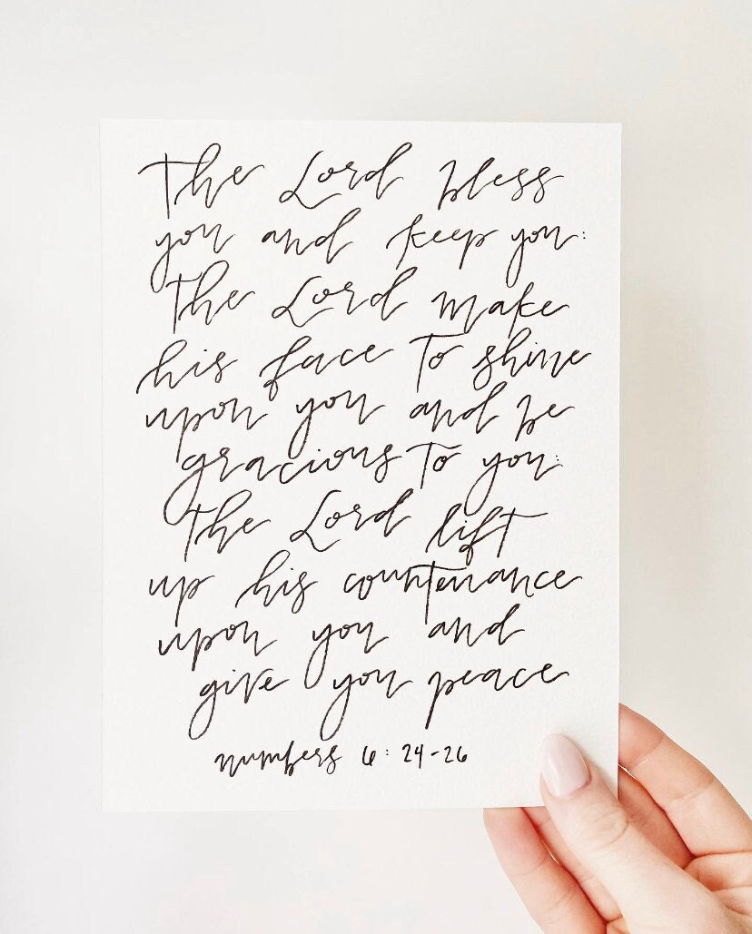 Custom Calligraphy Print | Song Lyrics | Quote | Scripture ...