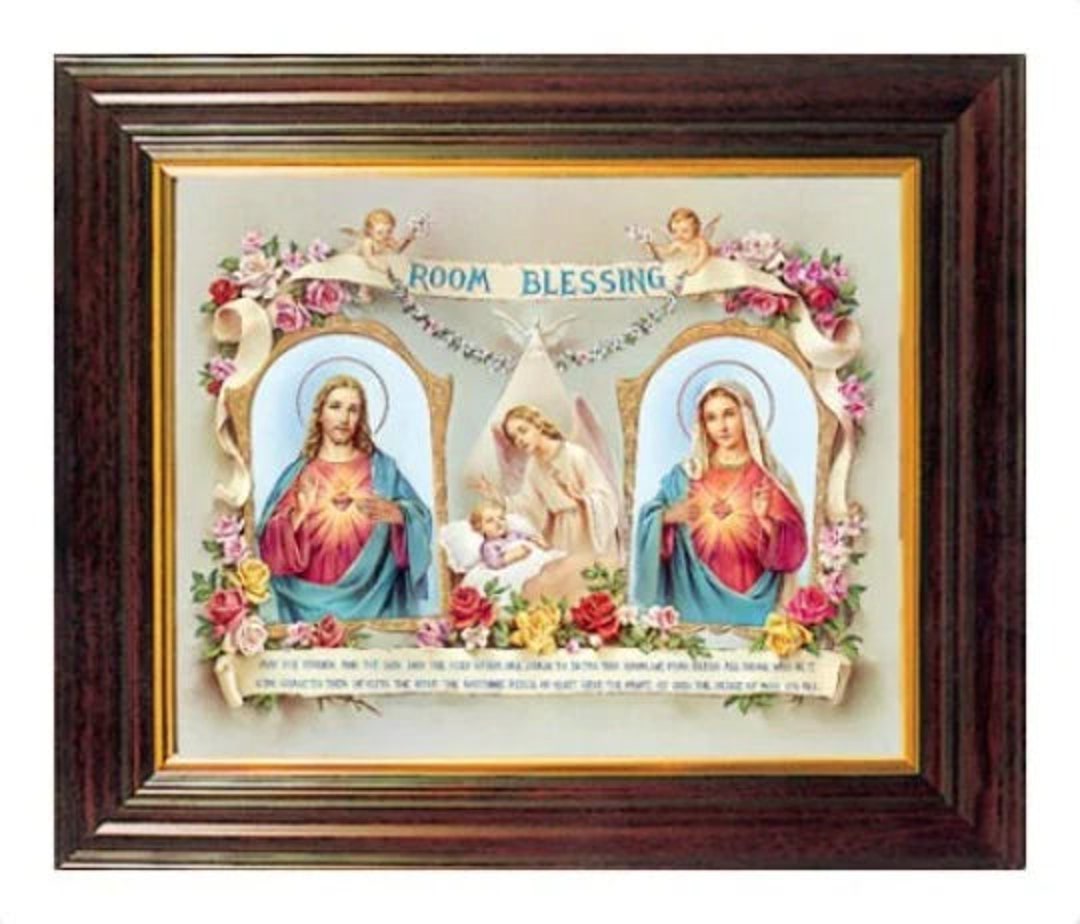 Room Blessing Sacred Heart of Jesus and Mary House / Home - Etsy
