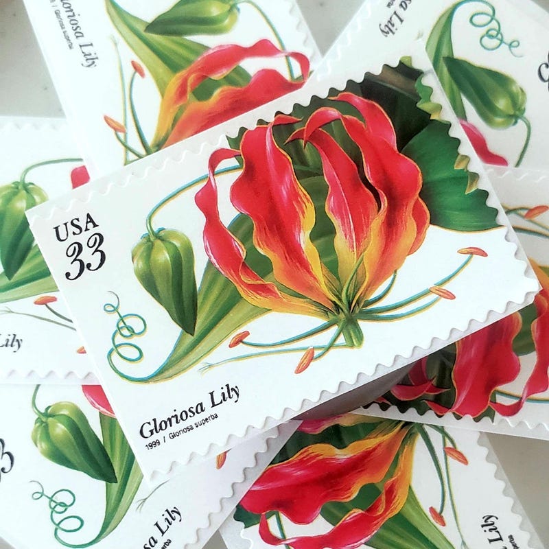 Lily Rubber Stamp - Etsy