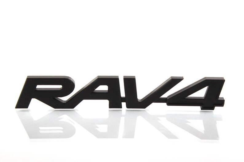 RAV4 Emblem for Toyota Black Logo Side Decal Badge - Etsy