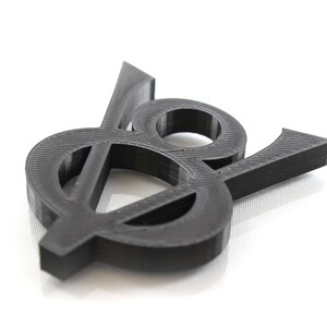 2x V8 Emblems for Ford Racing Badge Classic Black Logo Decal Matte Race ...