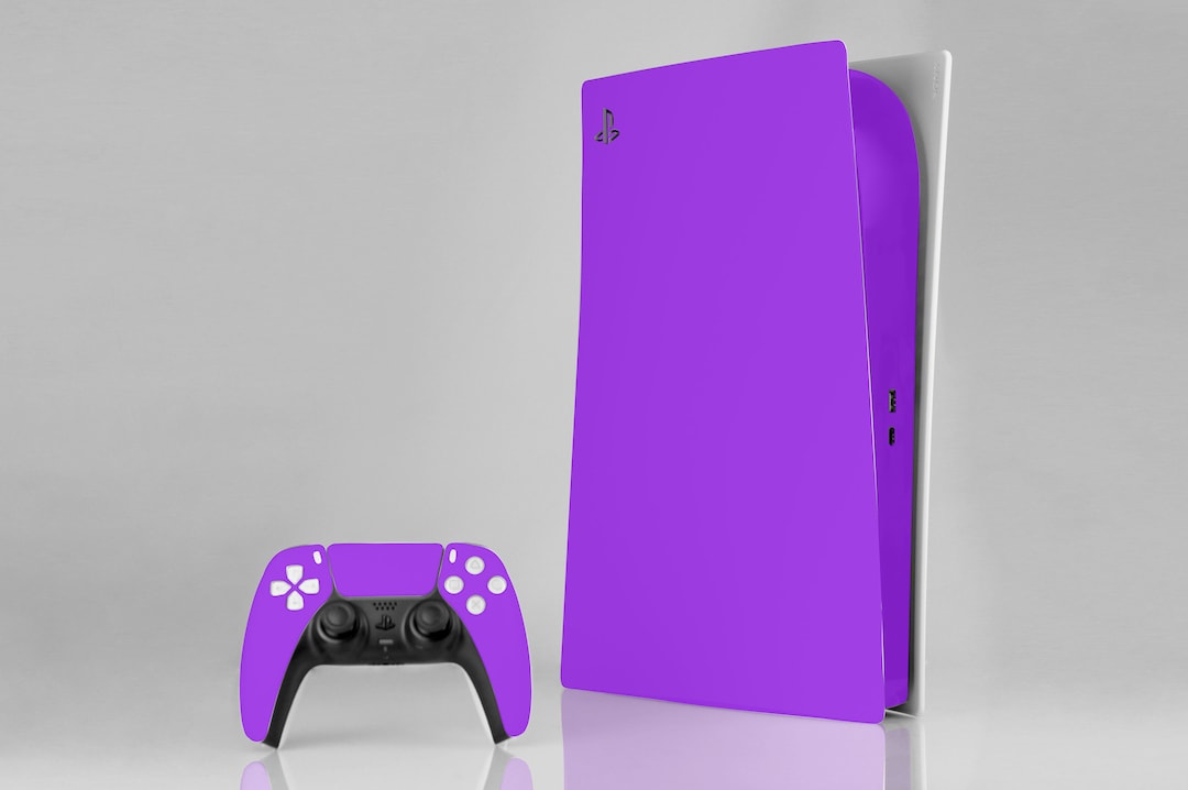 Violet Skin Decal for PS5 Playstation 5 Digital Version Color Change ...