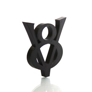 2x V8 Emblems for Ford Racing Badge Classic Black Logo Decal Matte Race ...