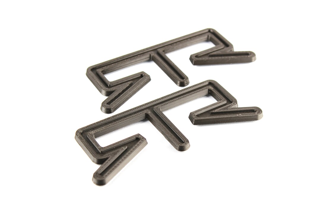 2x RTR Front Rear Replacement Emblem Badges for Ford Mustang Black Logo ...