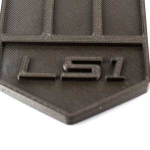 LS1 Shield Flag Emblem Black Decal Side Logo Badge - Etsy