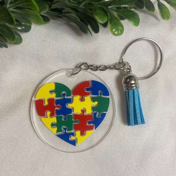 Autism Key Chain - Etsy