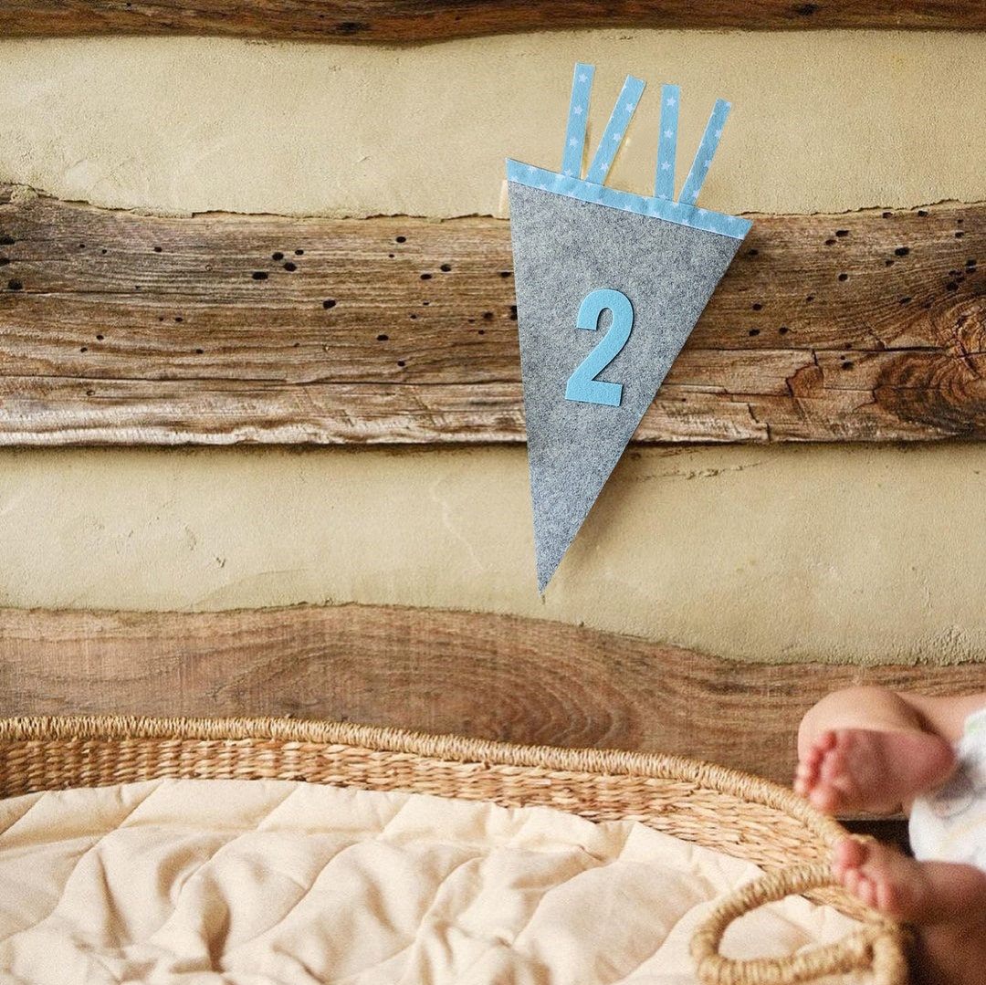 Milestone Pennant Flags Milestone Markersmonthly Cardsbaby - Etsy
