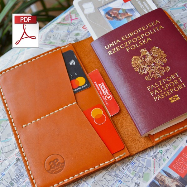 Leather Passport Cover Etsy