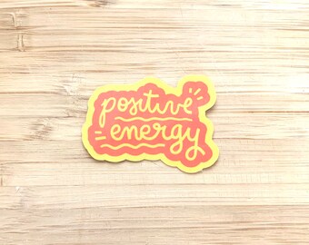 Positive Energy Sticker | Etsy