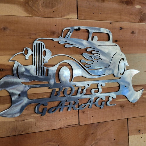 Custom Car Metal Sign Personalized Car Sign Car Garage Sign - Etsy