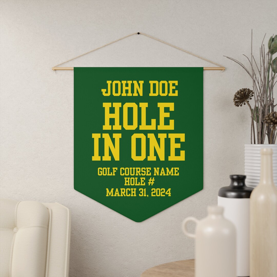 Hole in One Championship Banner - Custom Golf Gift - Etsy