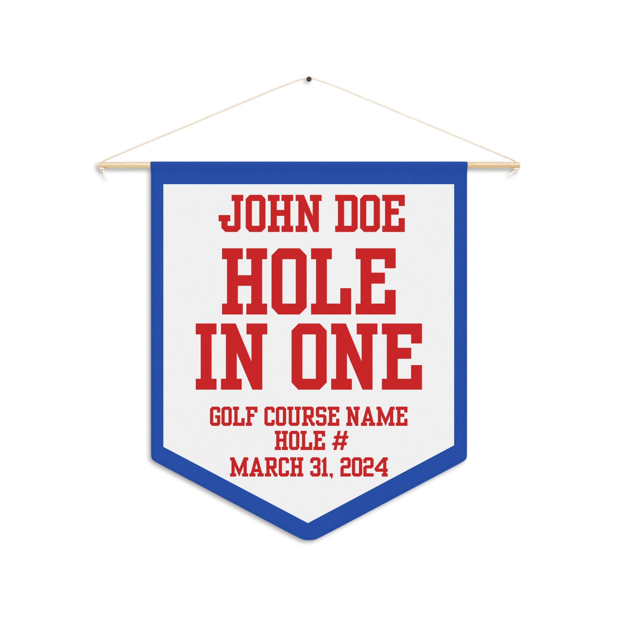 Hole in One Championship Banner - Custom Golf Gift - Etsy