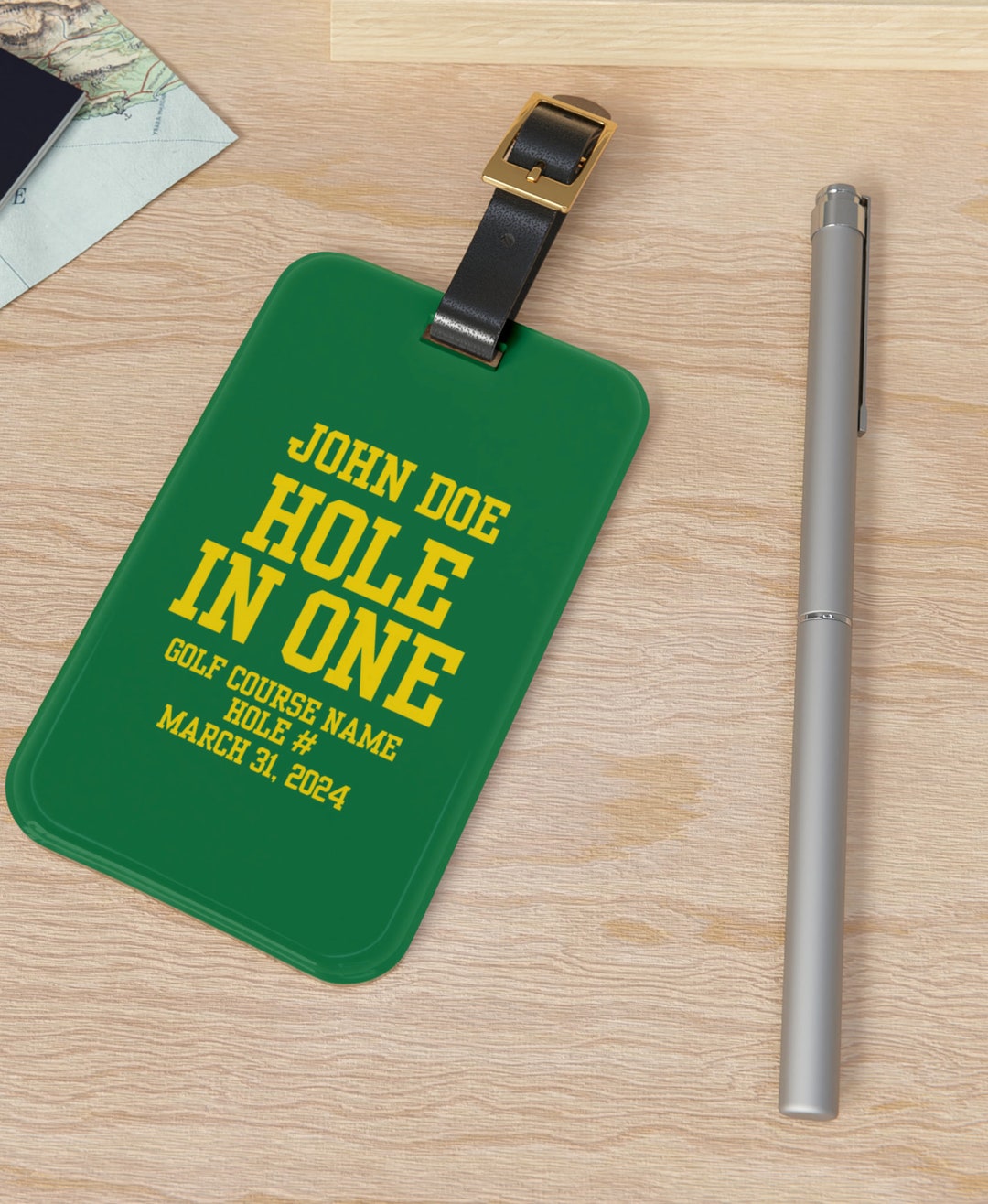 Custom Golf Hole in One Bag Tag - Etsy