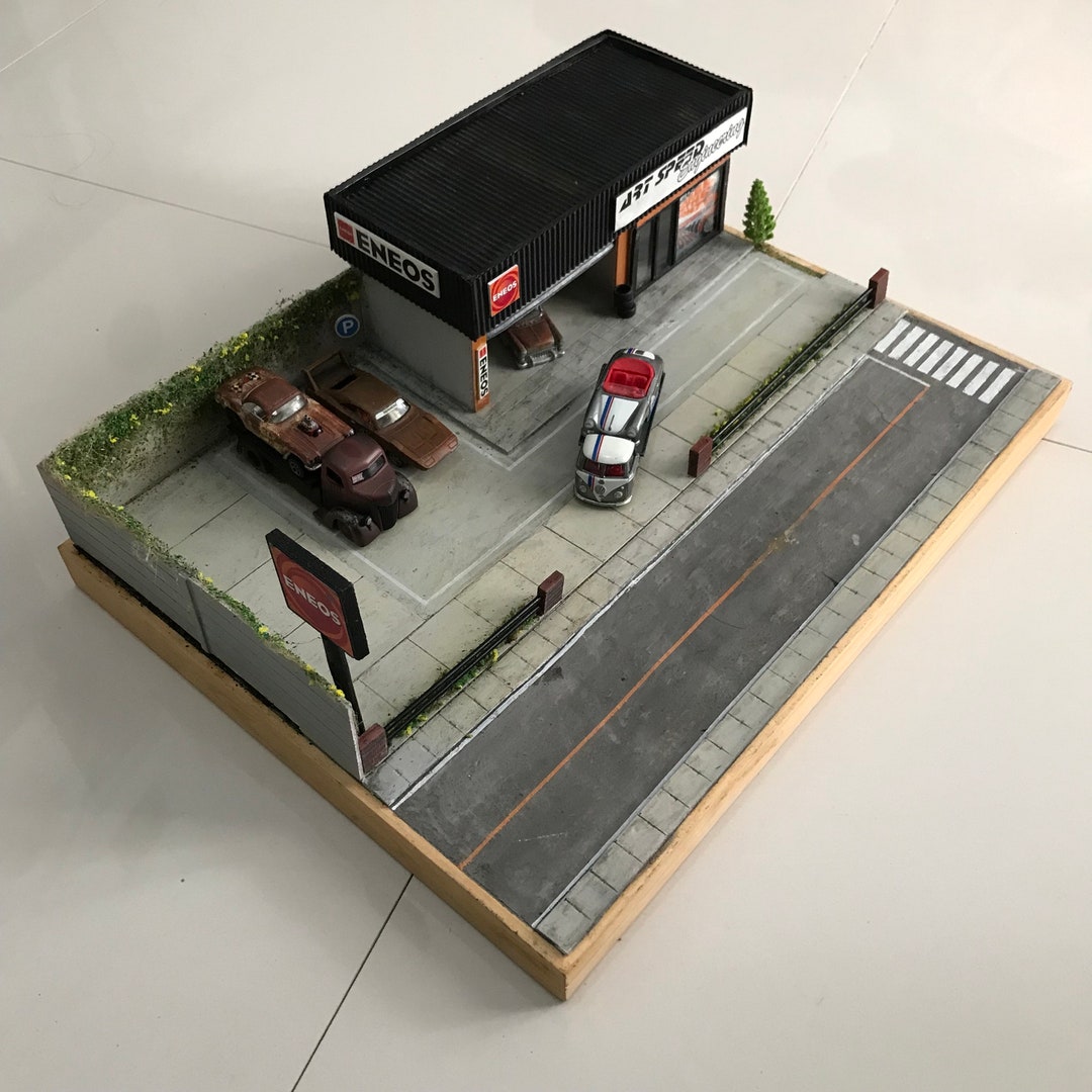 Diorama Car Repair Shop 1/64 Diorama Hotwheels Diorama - Etsy