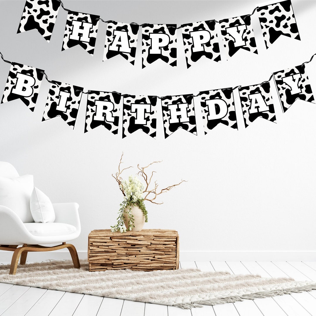 INSTANT Download Rodeo Happy Birthday Banner Digital cowboy Cowgirl ...