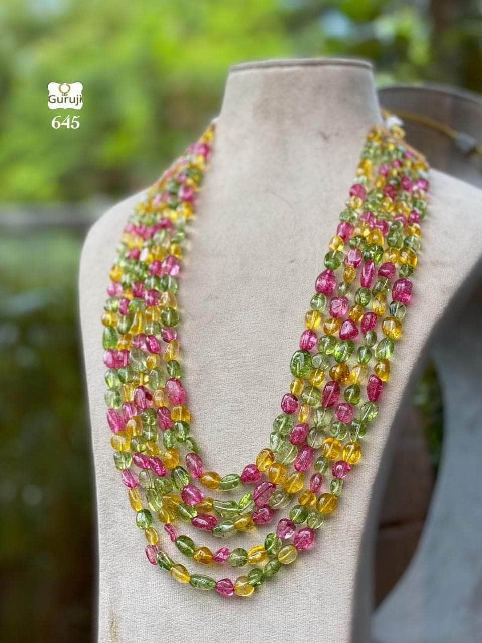 Multi Layered Necklace , Multi Colored Layered Necklace , Stone Beads ...