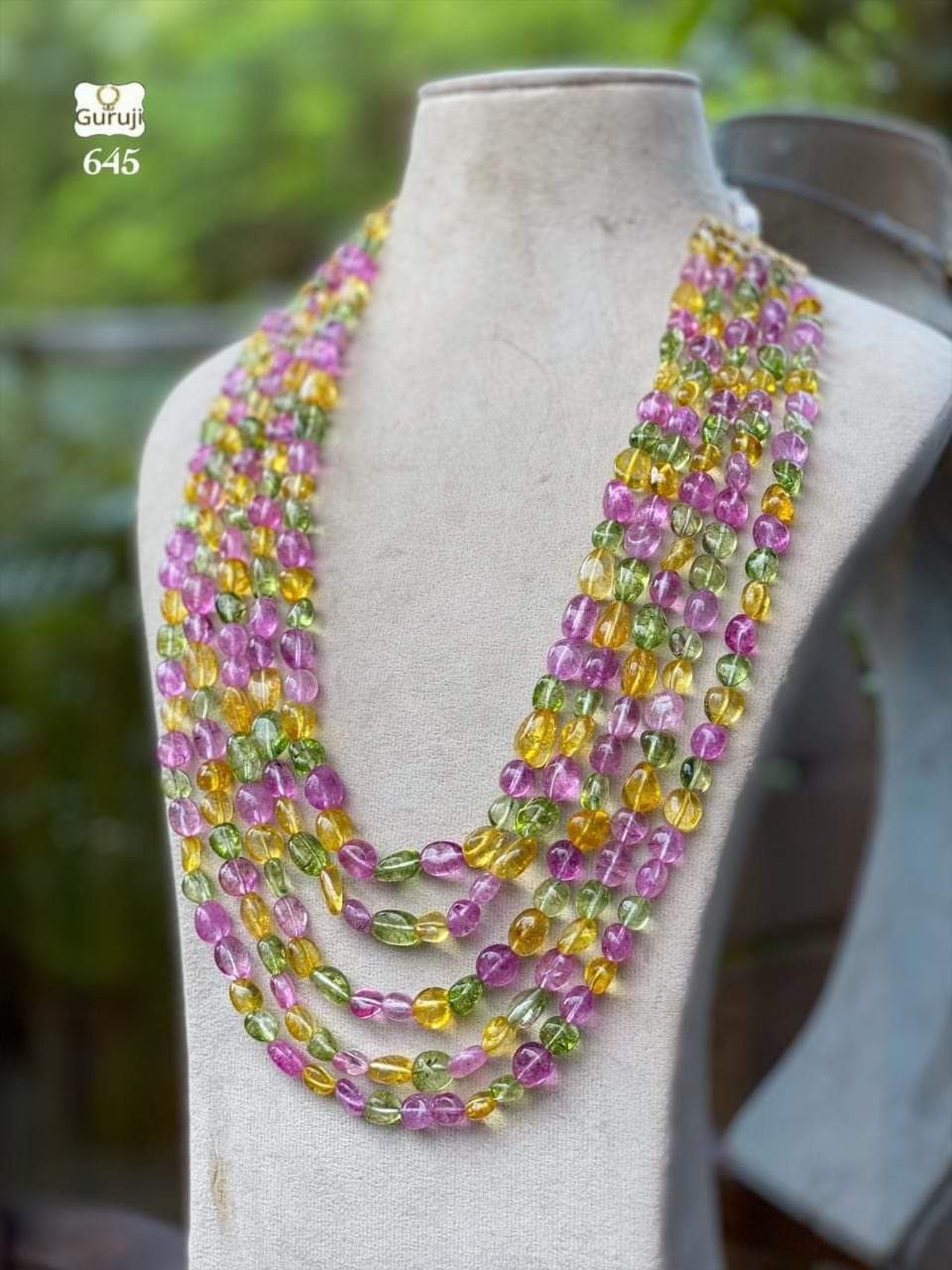 Multi Layered Necklace , Multi Colored Layered Necklace , Stone Beads ...