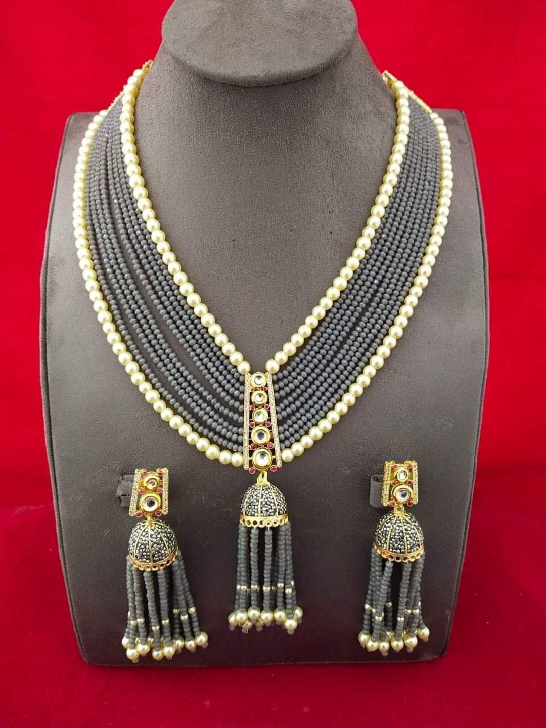 High Quality Multi Layered String Mala Kundan Mala Necklace , All ...