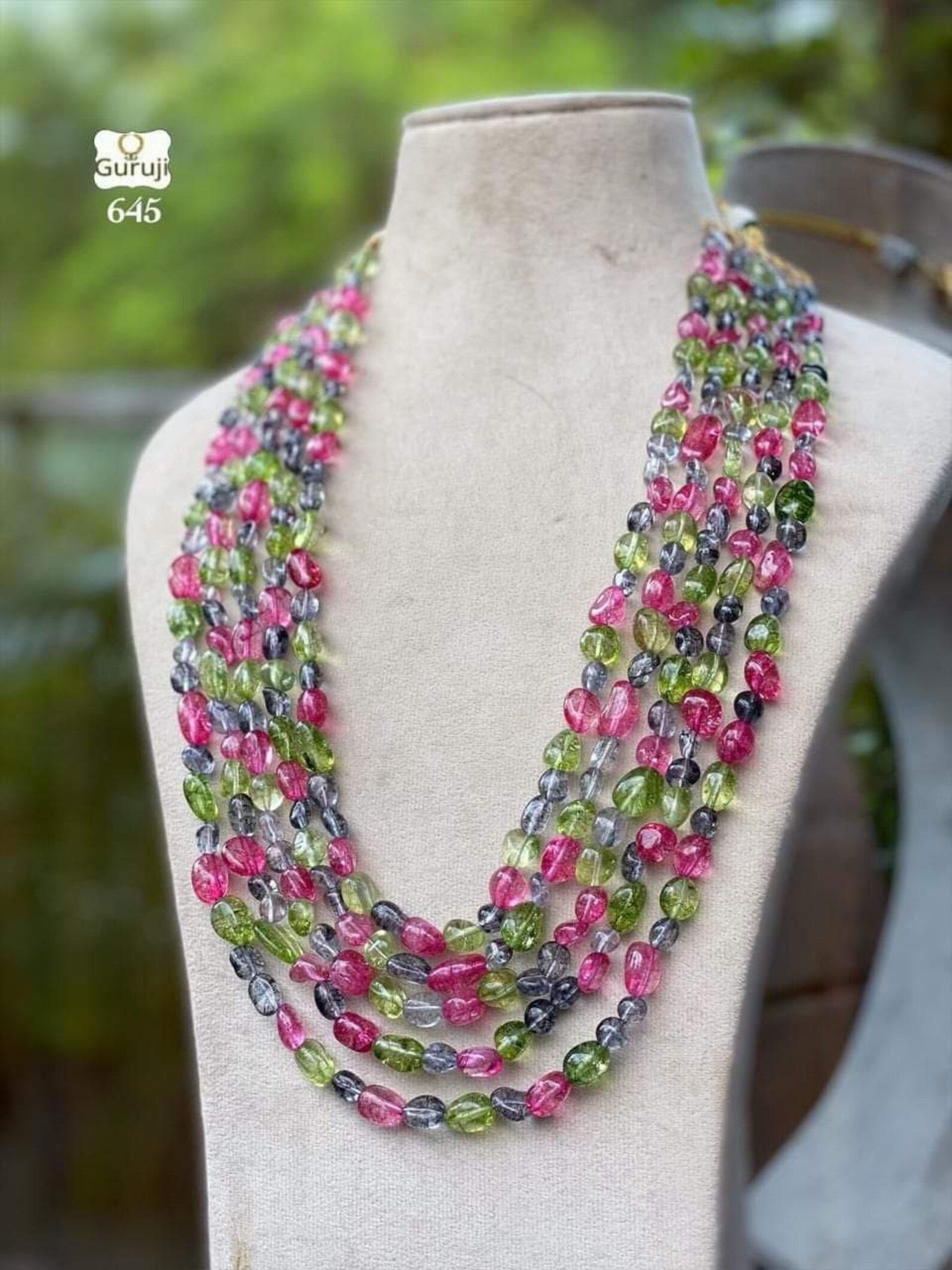 Multi Layered Necklace , Multi Colored Layered Necklace , Stone Beads ...