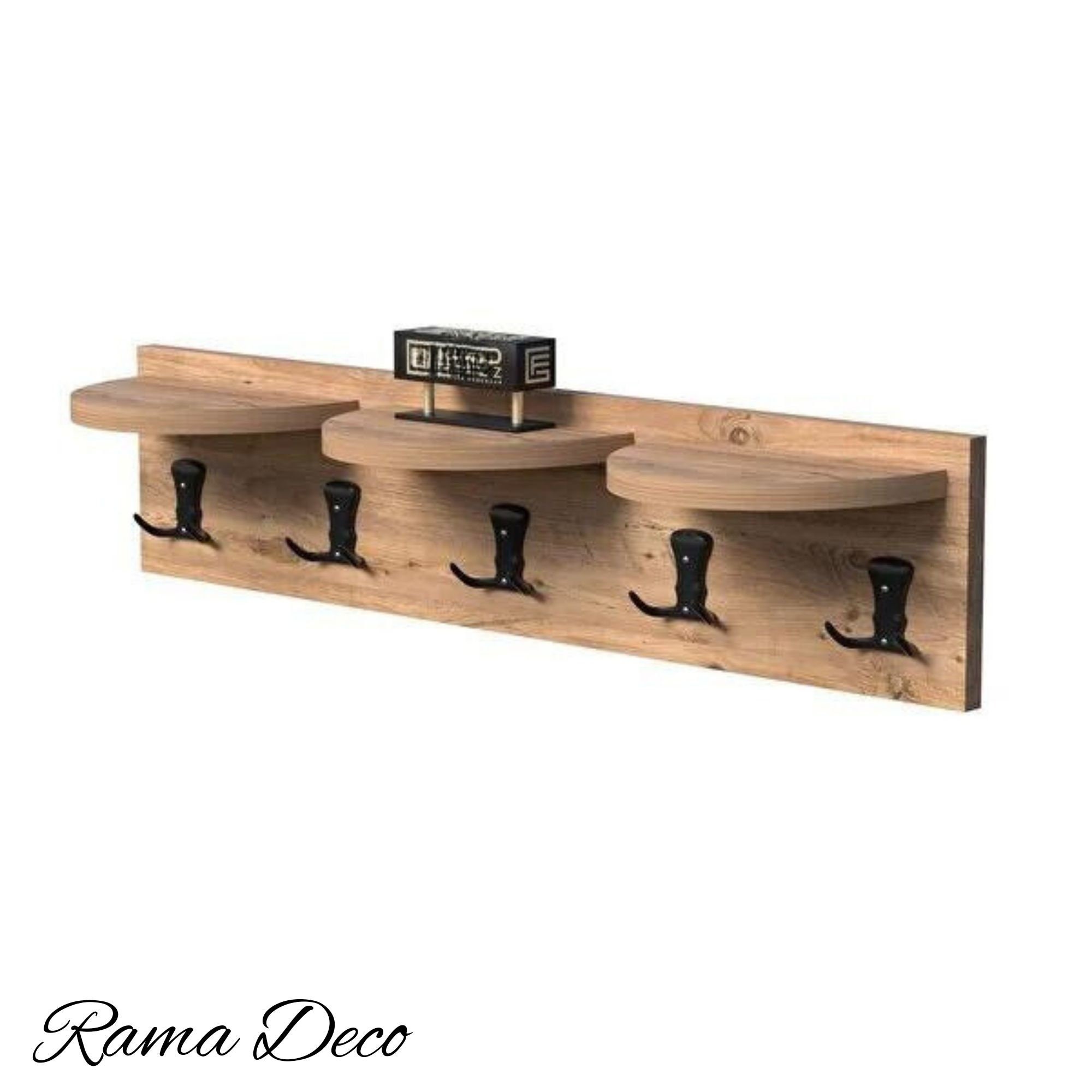 Quality Particle Board Coat Rack Wall Hanger Entryway Organizer Wall ...