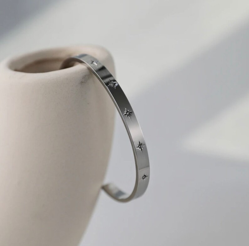 Starburst Cuff Bracelet Open-ended Adjustable Bangle Elegant Celestial Jewelry - Etsy