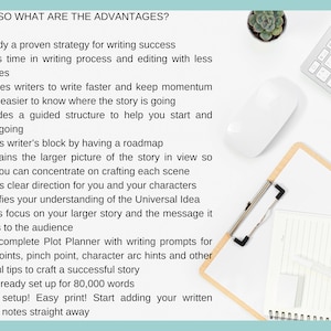 Protagonist Plot Planner | Creative Writing Organiser | Nanowrimo ...