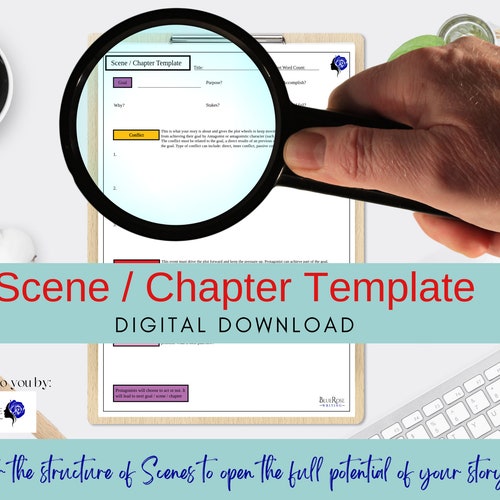 Scene Chapter Template Story Planner Printable PDF - Etsy