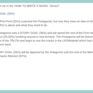 26% Story Goal Poster Set - How to Write a Novel | Printable Planner | Plot Planner | Creative ...