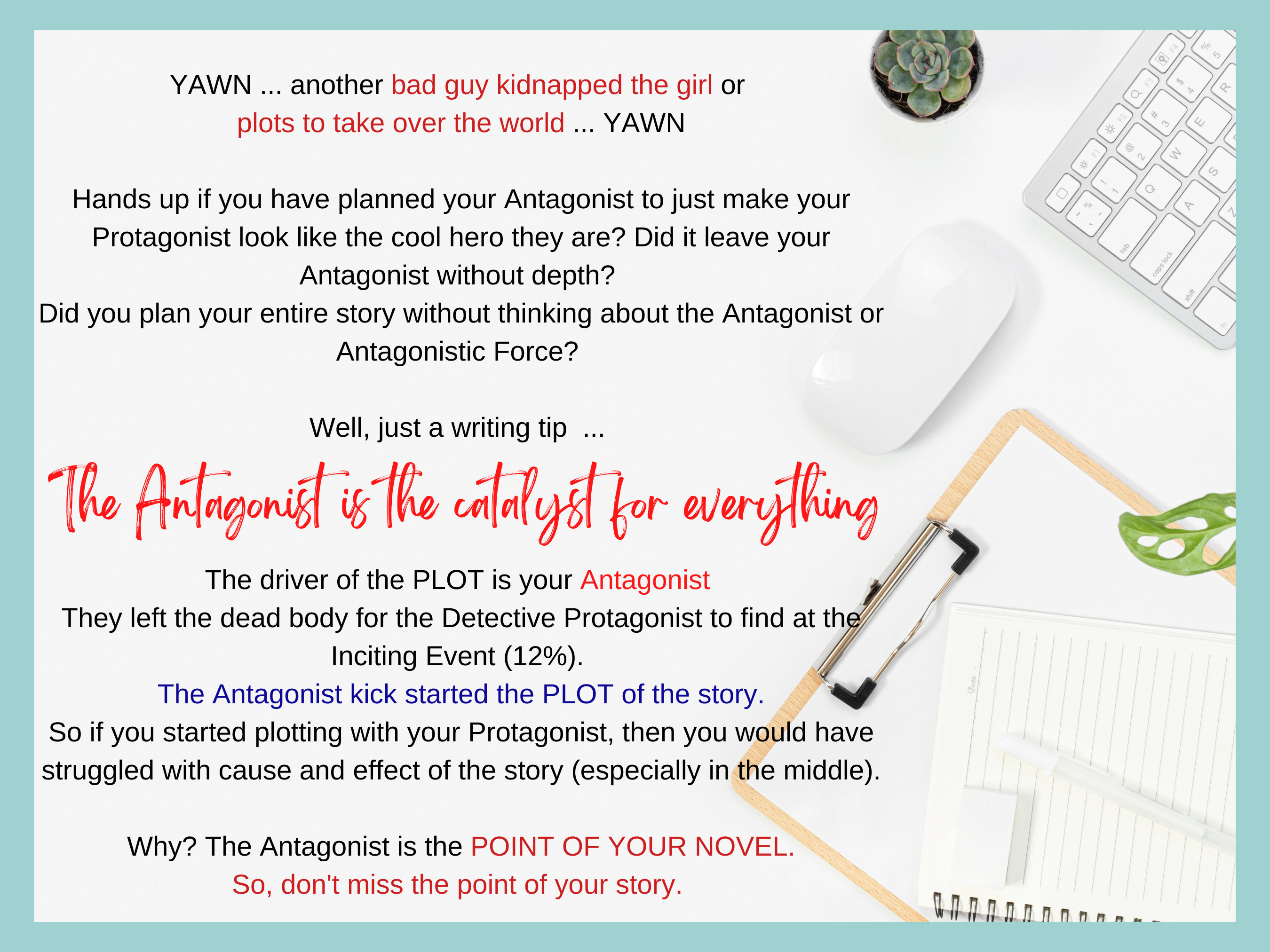 Antagonist Plot Planner | How to Write A Book | Nanowrimo | Novel ...