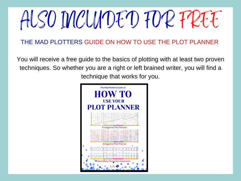 Plot Planner Extension Printable Planner Writing Novel - Etsy Australia