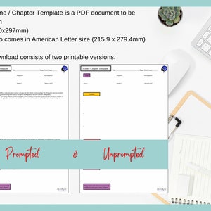 Scene Chapter Template | Story Planner | Printable PDF | Writing ...